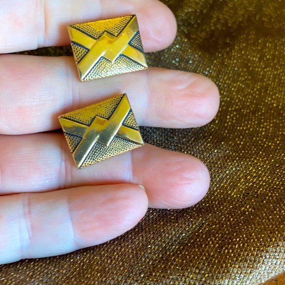 SWANK | Accessories | Vtg Swank Rectangular Modernist Design Cuff Links ...